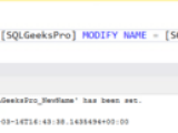 How To Rename Sql Server Database Sqlgeekspro