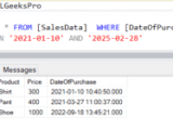 Sql Server Select Data Between Two Dates Sqlgeekspro