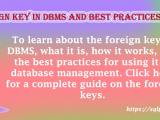 Foreign Key In Dbms And Best Practices Sqlpost Academy