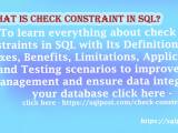 What Is Check Constraint In Sql Sqlpost Academy