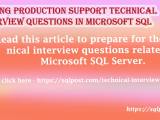 Banking Production Support Technical Interview Questions Sqlpost Academy