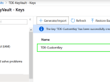 Configure Azure Sql Transparent Data Encryption With Your Own Key
