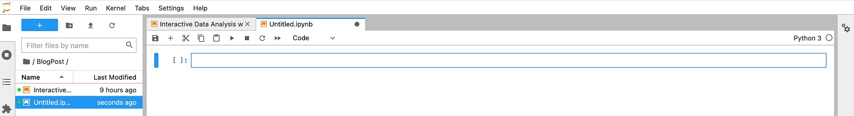 Interactive Data Analysis With Hana Using Jupyter Notebookjupyter Lab Sqlrelease
