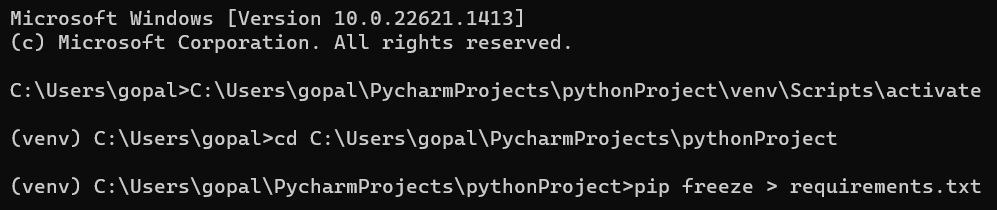 Create Requirementstxt File In Python Automatically Sqlrelease