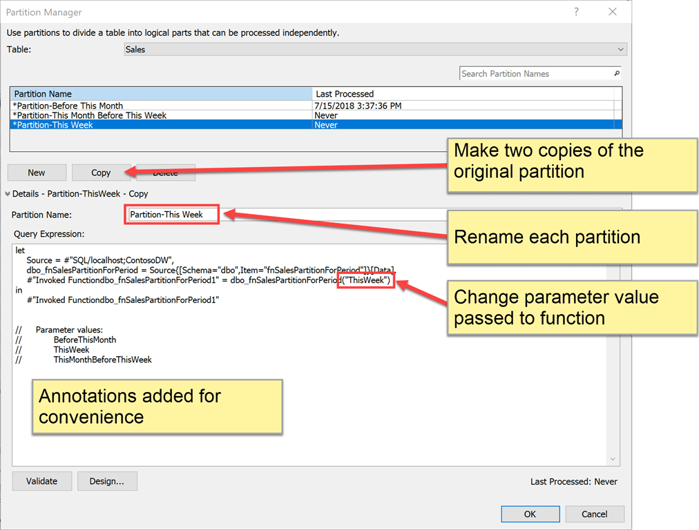 Sql Or M Ssas Partitions Using Sql Server Table Valued Functions Udfs Paul Turleys Sql
