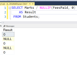 Nullif Function In Sql Server Examples Use Cases