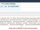 How To Get All Stored Procedure Scripts In Sql Server Using Query