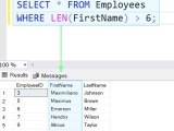 Len Function In Sql Server