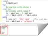 Sql Query To Get Column Names From Table In Sql Server Sql Server Guides