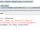 String Or Binary Data Would Be Truncated