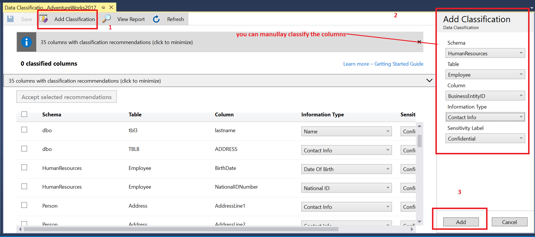 Sql Data Discovery And Classification Sql Bi Tutorials 5649