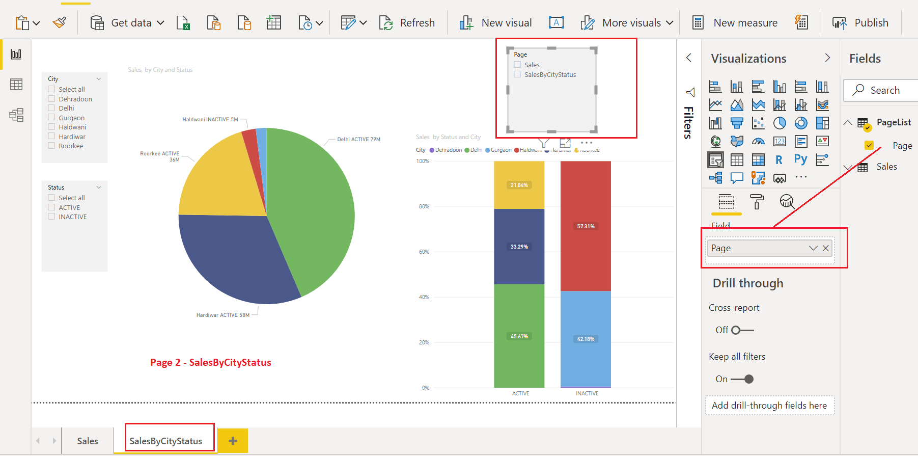 Dynamic Page Navigation using slicer in Power BI - SQL BI Tutorials
