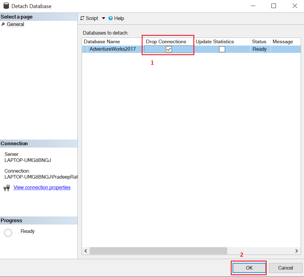 SQL Detach Database - SQL BI Tutorials