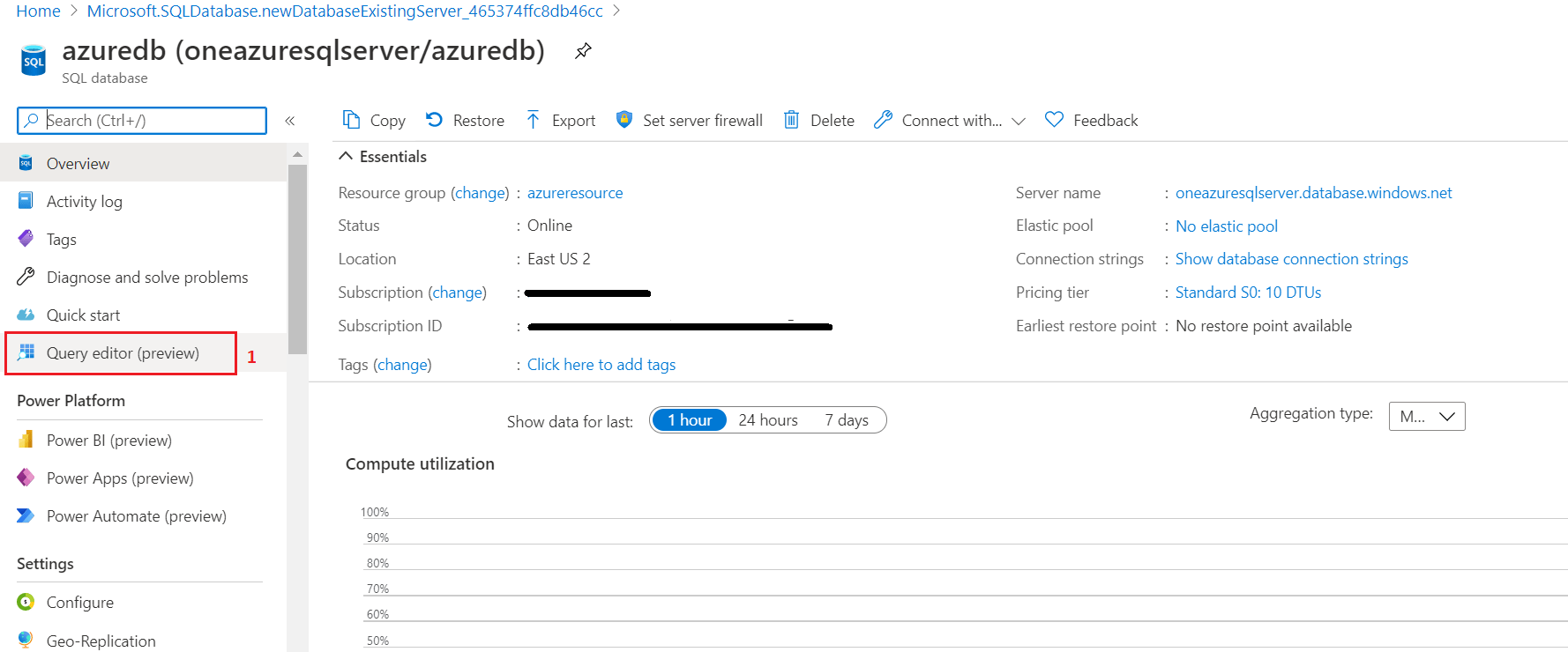 Create Azure Sql Database Sql Bi Tutorials