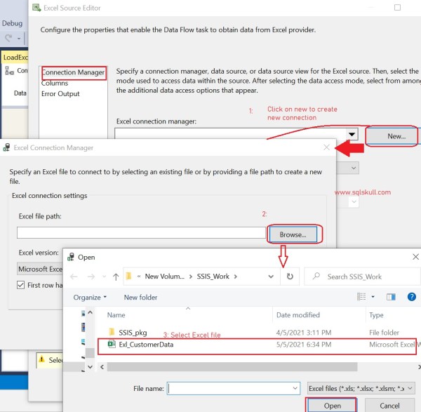 Load Data From Excel File To Sql Server Table Using Ssis Sql Bi Tutorials