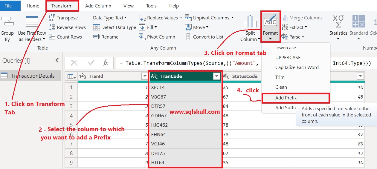 Add Prefix And Suffix To Value In Power Query Sql Bi Tutorials 9202