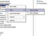 Filtering Object Explorer Sql Studies