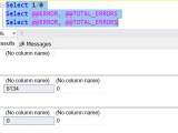 Error Total Errors In Sql Server Sqlzealots