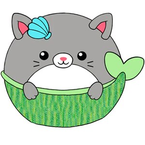 Mini Squishable Mermaid Kitty