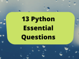 13 Essential Python Interview Questions Srinimf
