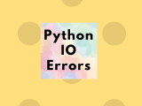 Io Error In Python Srinimf
