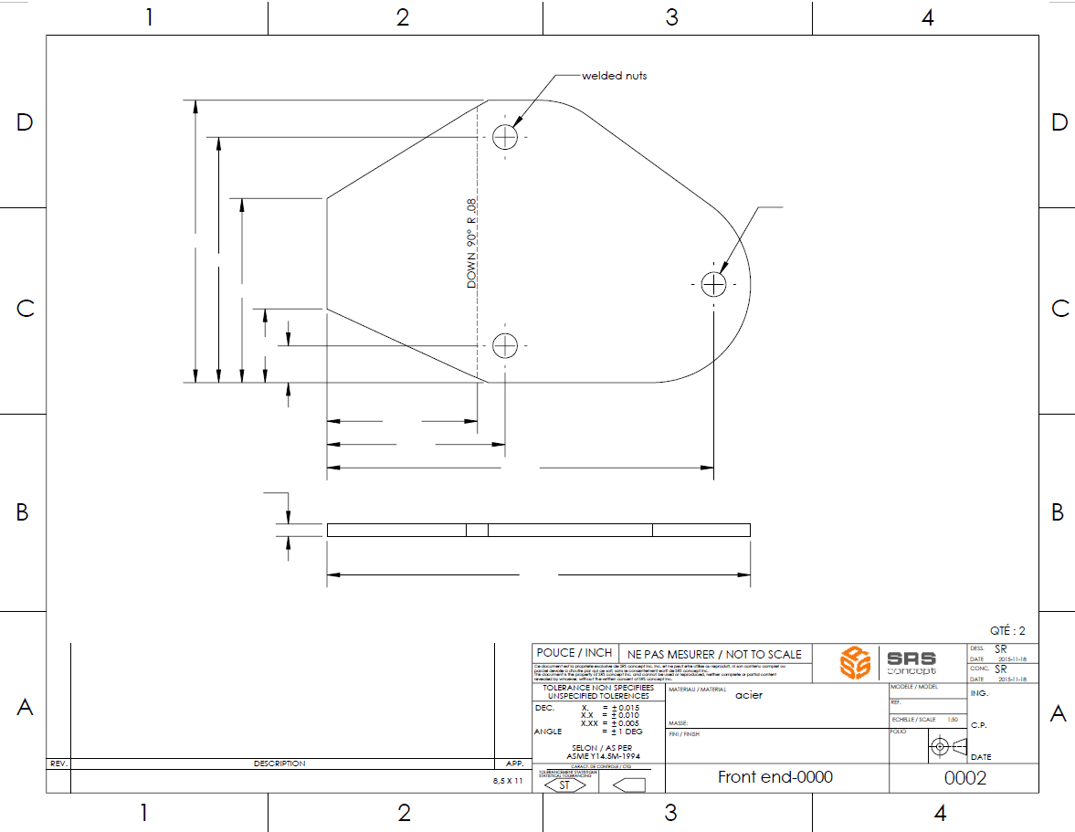 E30 Tubular Front End ( Plan only ) - SRS concept