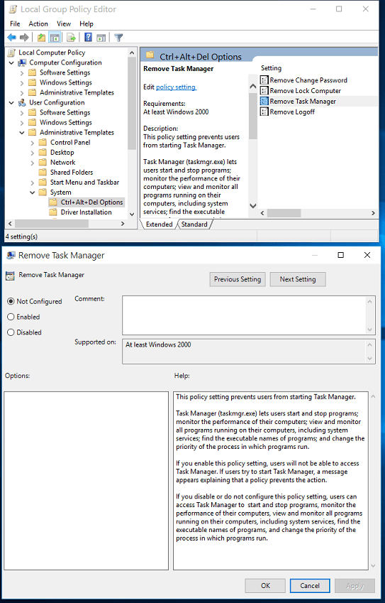 How to enable grayed out Task Manager ⋆ SysAdminStuff