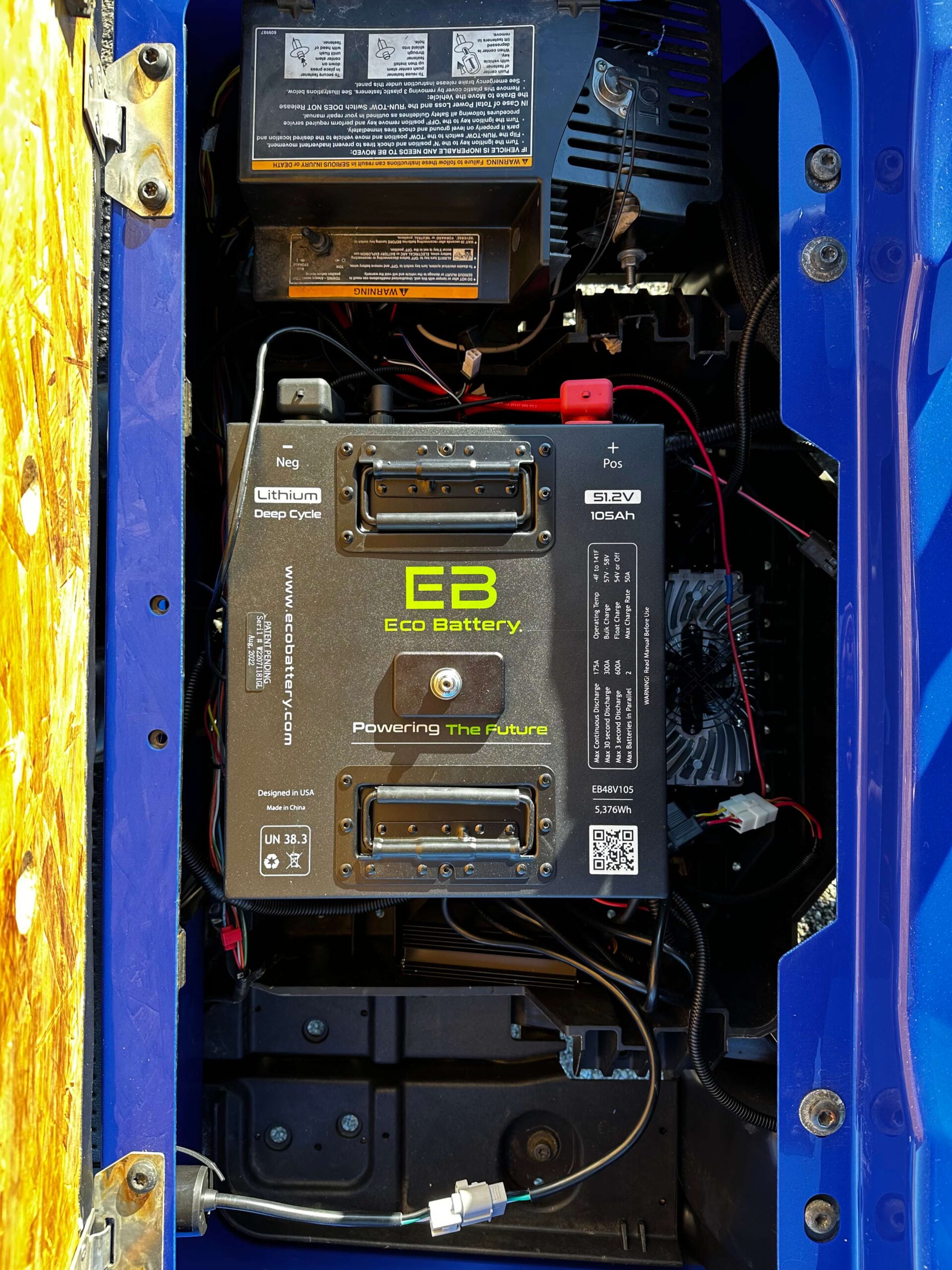 E-Z GO RXV Phoenix Lithium | Blue - SS Carts