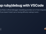 Setup Ruby Debug With Vscode St0012 Dev