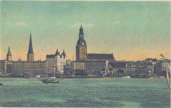 Senā Rīga – skats uz Doma baznīcu – Stacija