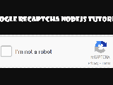 Google Recaptcha Node Js Express Js Tutorial