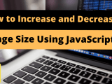 How To Increase And Decrease Image Size Using Javascript Stackhowto