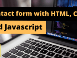 Contact Form With Html Css And Javascript Stackhowto
