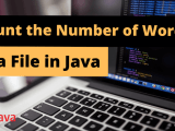 Java Program To Count The Number Of Words In A File Stackhowto
