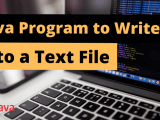 Java Program To Write Into A Text File Stackhowto