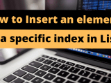 Python How To Insert An Element At A Specific Index In List Stackhowto