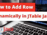 How To Add Row Dynamically In Jtable Java Stackhowto