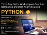 Three Day Online Workshop On Quantum Computing And Data Analytics Using