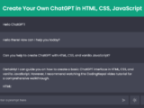 How To Create Your Chatgpt In Html Css And Javascript Stakedesigner
