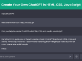 How To Create Your Chatgpt In Html Css And Javascript Stakedesigner