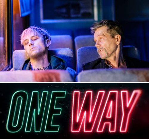 “One Way” starring Travis Fimmel, Kevin Bacon, Drea de Matteo and ...