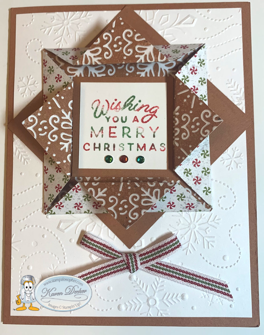 September Swaps and Mystery Card #16-Origami Frame Card - Stampalosopher