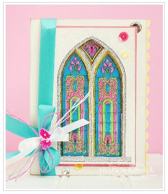Project: Stained Glass Window Card – Stamping
