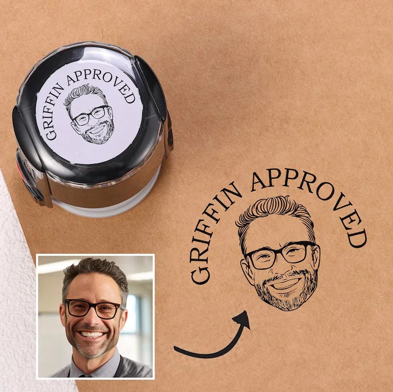 Custom Portrait Stamp From Photo By Stampmymark
