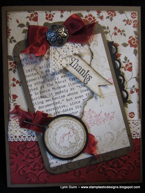 Vintage Swap Card - Lynn Dunn - Stamptastic Designs