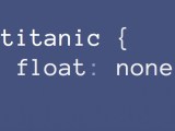 Titanic Float None Css Programming Starecat