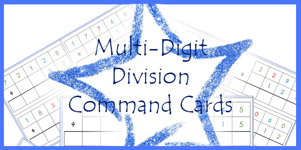 Printable: Division Command Cards | Montessori Creations @ StarLitDay