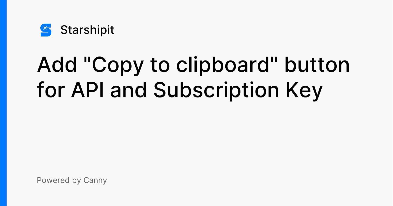 Add Copy To Clipboard Button For Api And Subscription Key Accounts