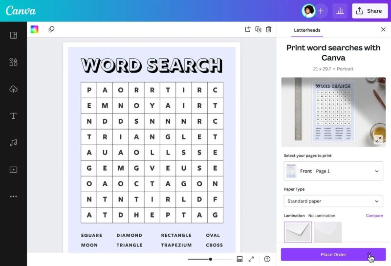 Create Your Own Word Search
