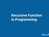 Apa Itu Recursive Function Ruang Developer